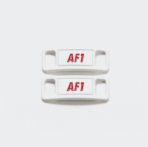 White And Red Air Force 1 Lace Locks Nike Af1 Lace Locks