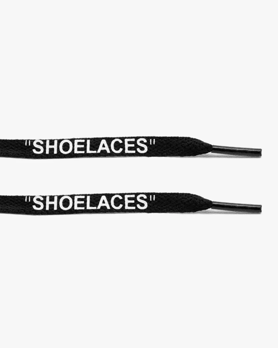 Off White Shoelaces in Black | Off White Style Laces for Sneakers